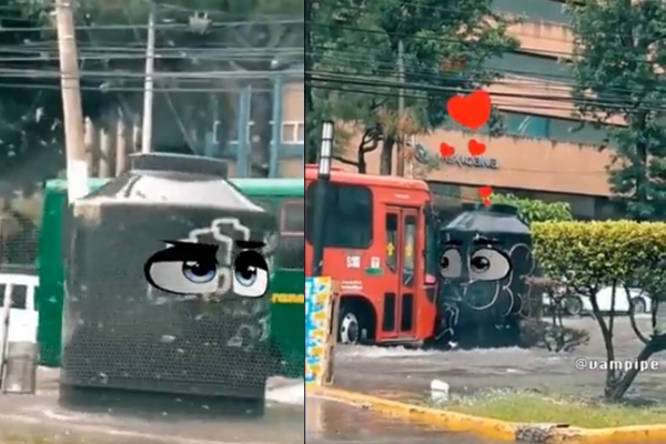 Tinaco recorrió las calles inundadas de Guadalajara tras el paso de ...