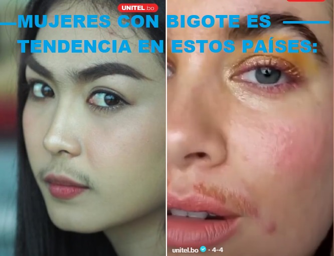 La tendencia de mujeres con bigote - Nocion10